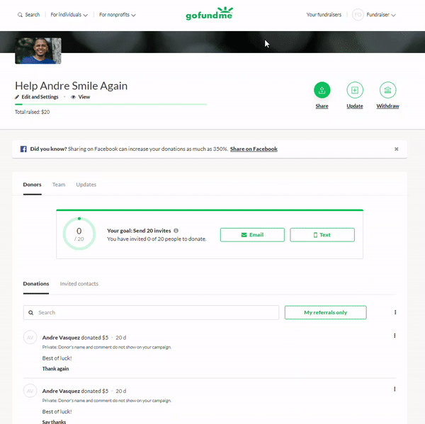 Changing Your Email GoFundMe Hilfe Center